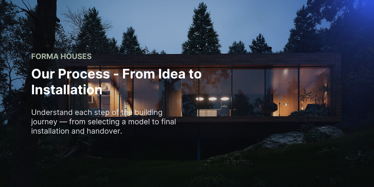 Our Process - From Idea to Installation · Forma Houses